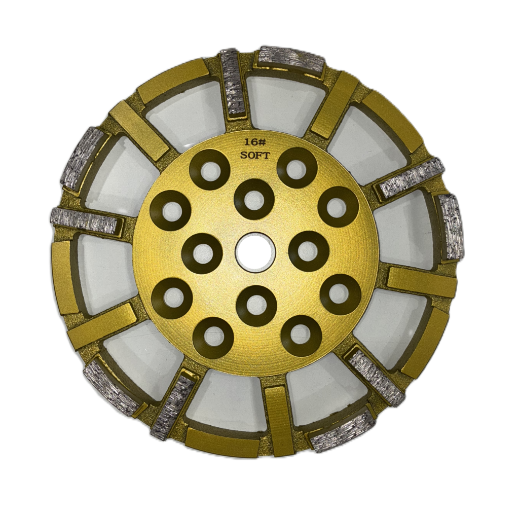 10 Seg 16 Grit / 30/40 Grit Soft Bond Diamond Grinding Disc